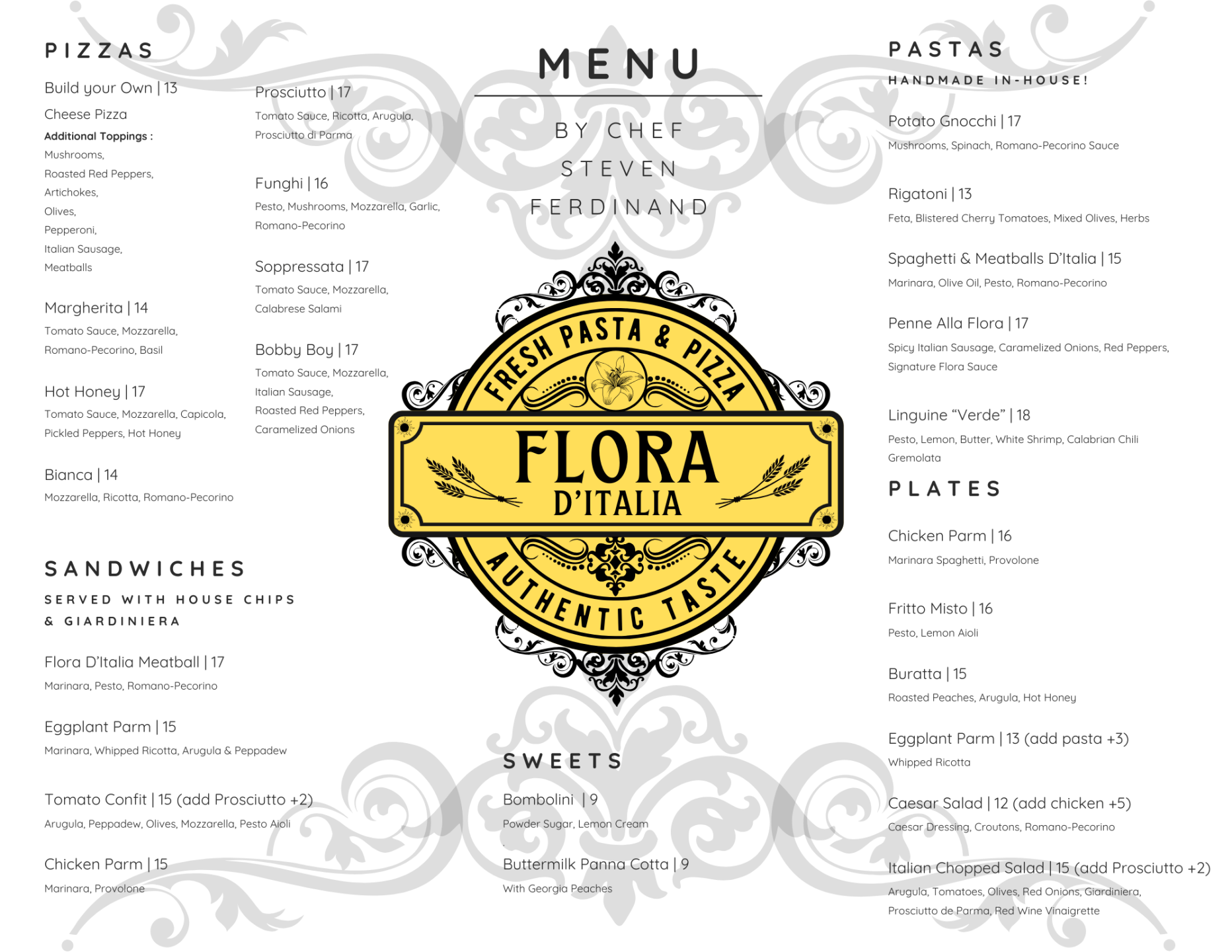 Menu – Flora D'Italia